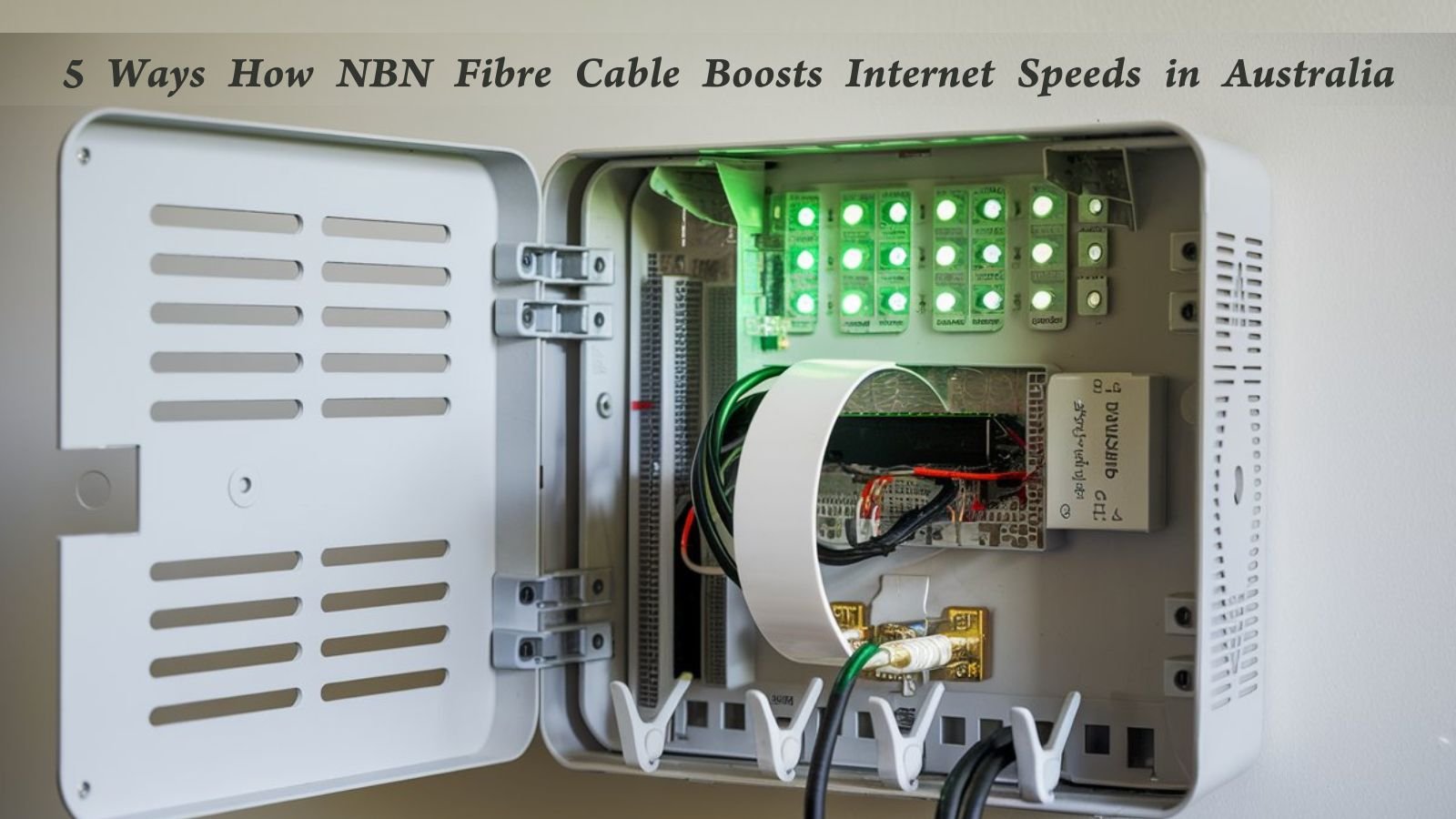 5 Ways How NBN Fibre Cable Boosts Internet Speeds